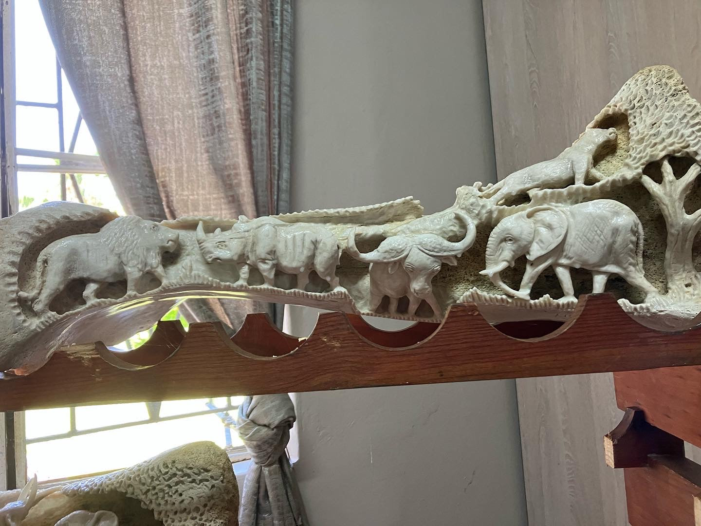 Big5 Carved on Elephant Bone – Carzel Curios